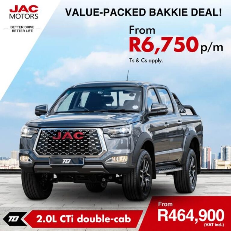 JAC Motors Midrand | JAC Bakkies & Trucks | Best Prices & Models